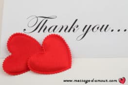 Messages pour dire merci mon amour | Message d'amour